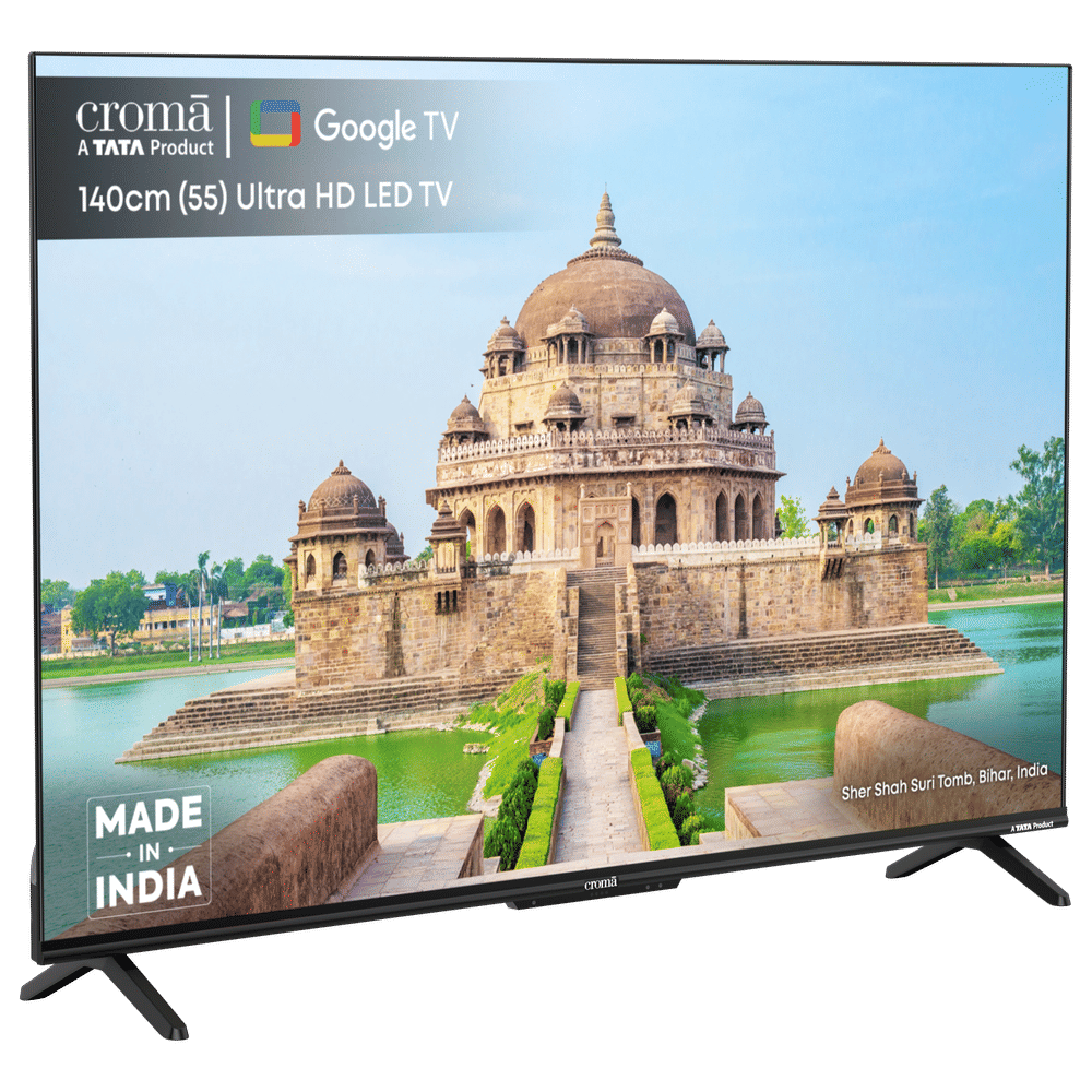 Buy Croma 140 cm (55 inch) LED 4K Ultra HD Google TV with Dolby Audio (2025 model) Online - Croma